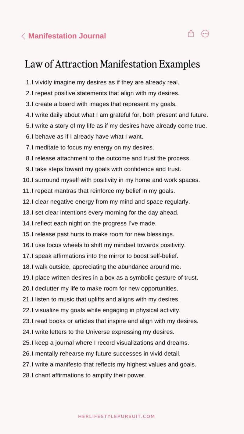 100 Best Manifestation Journal Prompts to Attract Your Dream Life