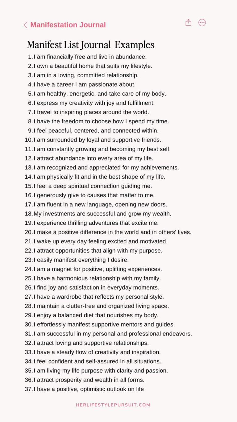 100 Best Manifestation Journal Prompts to Attract Your Dream Life