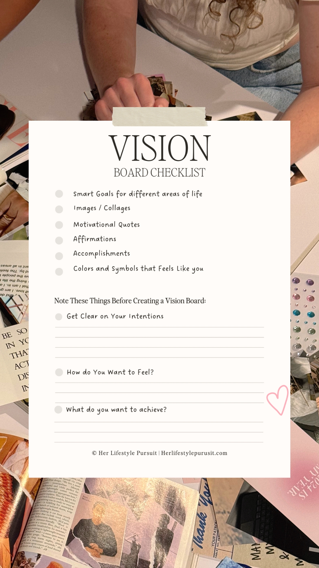 Vision Board Checklist: 4 Things to Include in a Vision Board